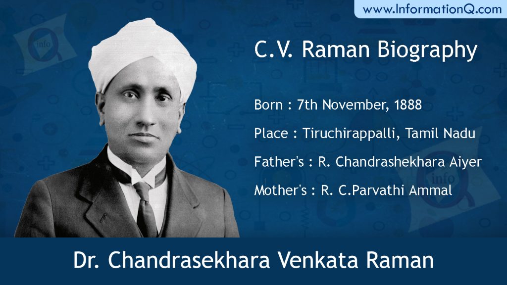 Biography of C. V. Raman | Dr. Chandrasekhara Venkata Raman ...
